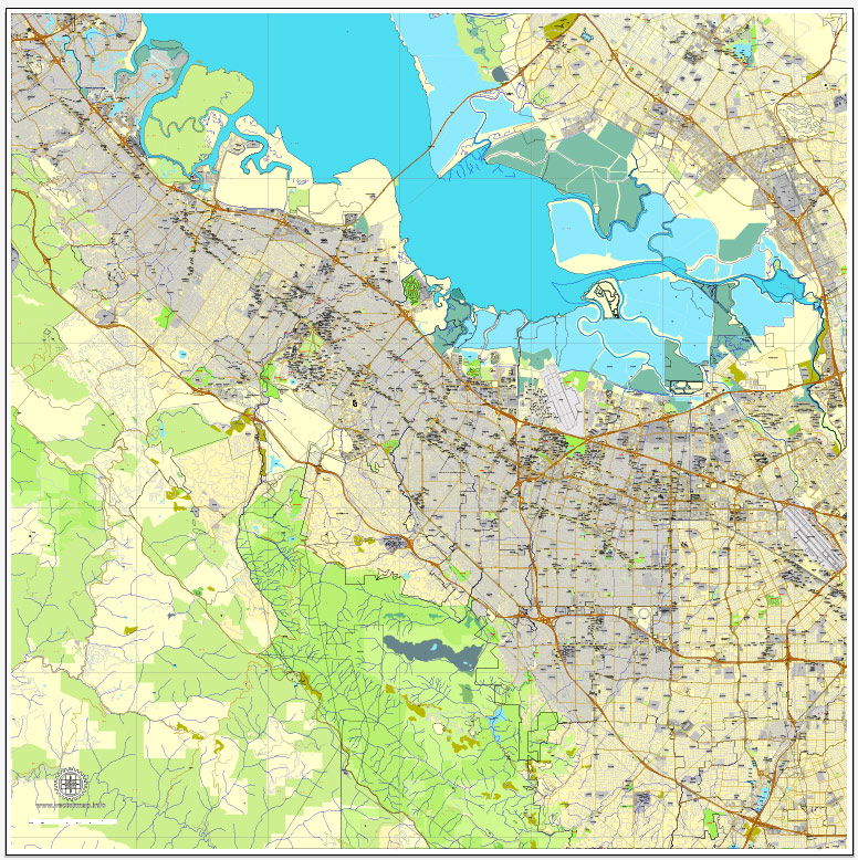 Palo Alto city info + maps for travelling - Travel Street Maps