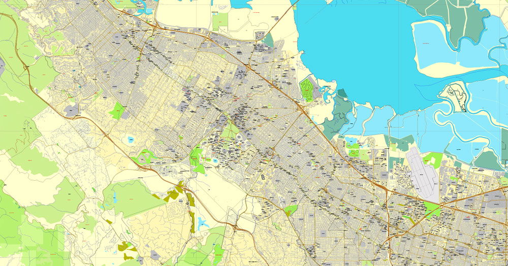 Palo Alto city info + maps for travelling - Travel Street Maps