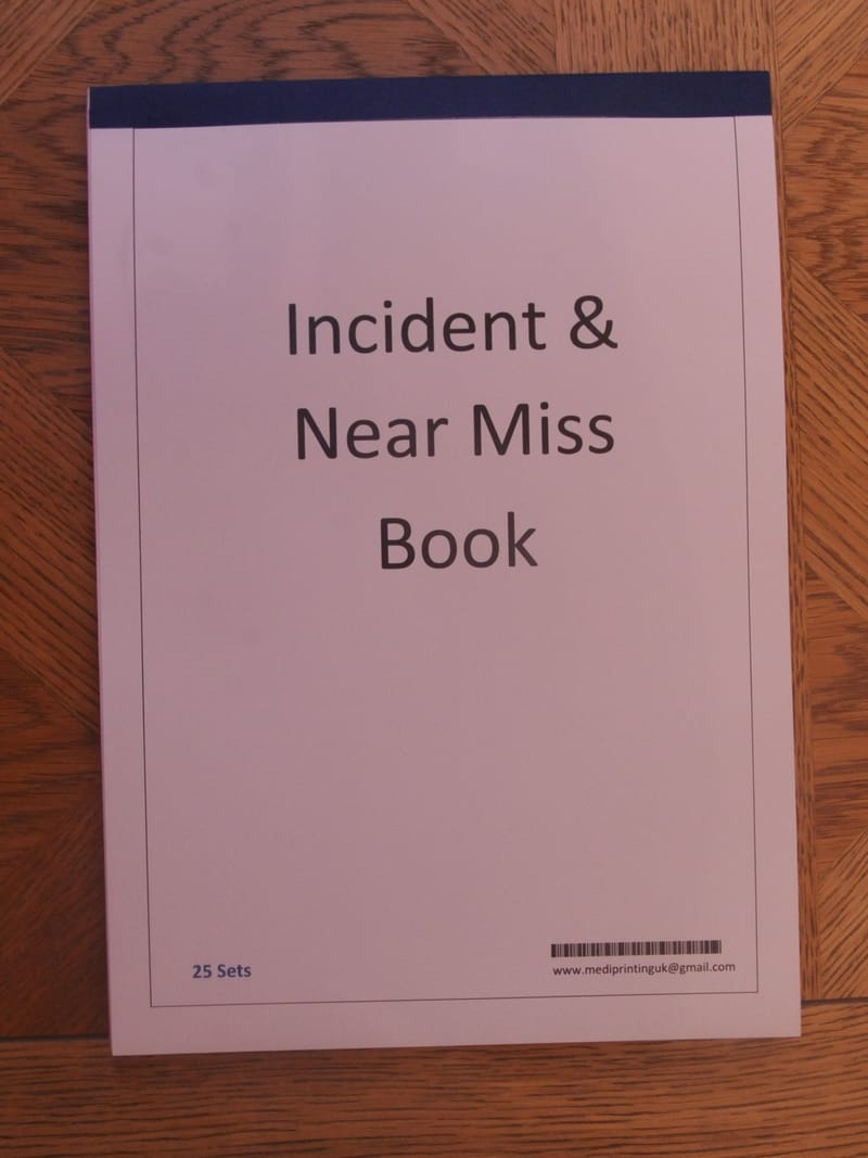 Incident and Near Miss Log Book (HSE) - MediprintingUK